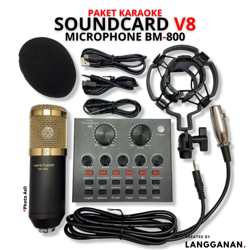 Jual Mixer Sound card V8 Bluetooth Audio Soundcard Live Streaming ...