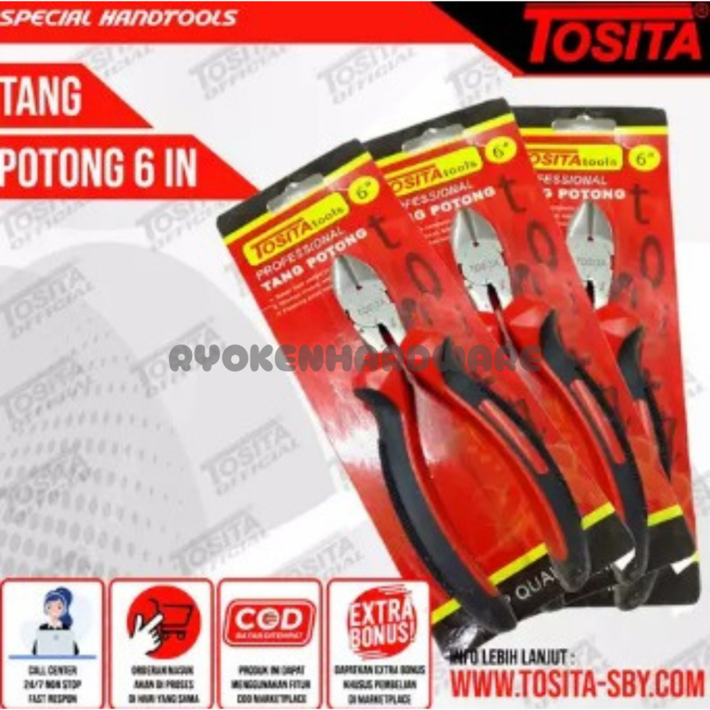 Jual Tang Potong 6" inch Tang potong HD TOSITA | Shopee Indonesia