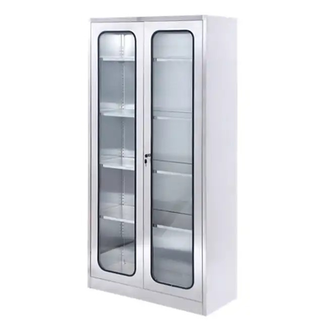 Jual LEMARI CABINET STAINLESS STEEL 201 MEDICAL PINTU KACA | Shopee ...