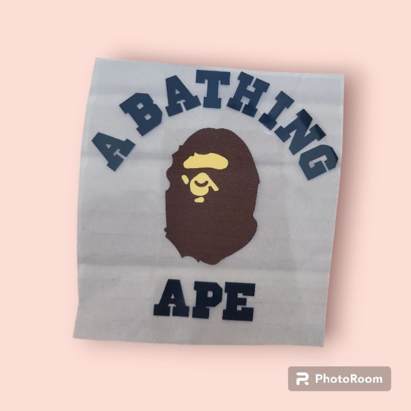 Jual Stiker Sablon Printing A Bathing Ape | Shopee Indonesia