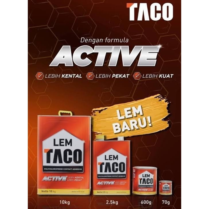 Jual Lem Kuning Taco Active BLEK (10KG) | Shopee Indonesia