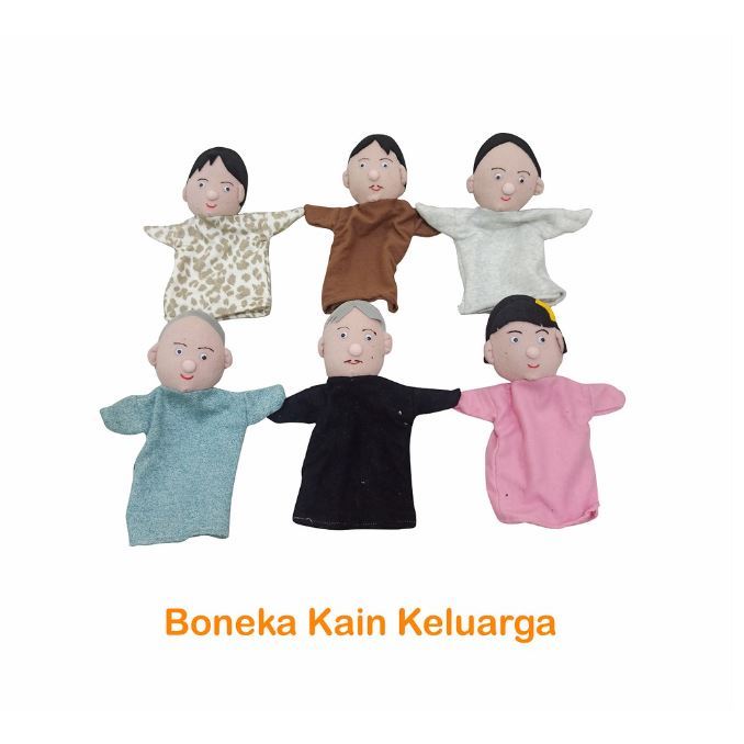 Jual Mainan Edukasi Anak Alat Peraga Boneka Tangan Tema Keluarga / Tema ...