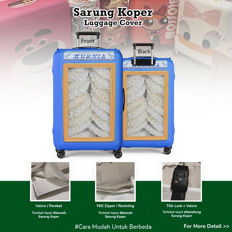 Jual KERUPUK KALENG KURNIA Sarung Koper / Pelindung Koper / Luggage ...
