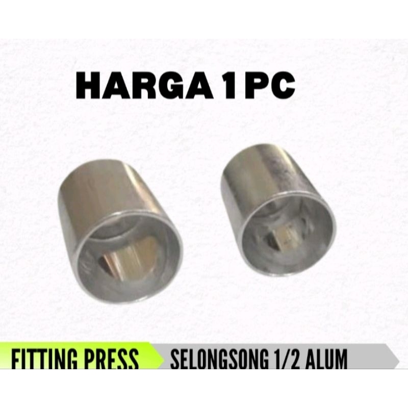 Jual socket soket selongsong fiting press aluminium ac mobil ukuran 1/2 ...