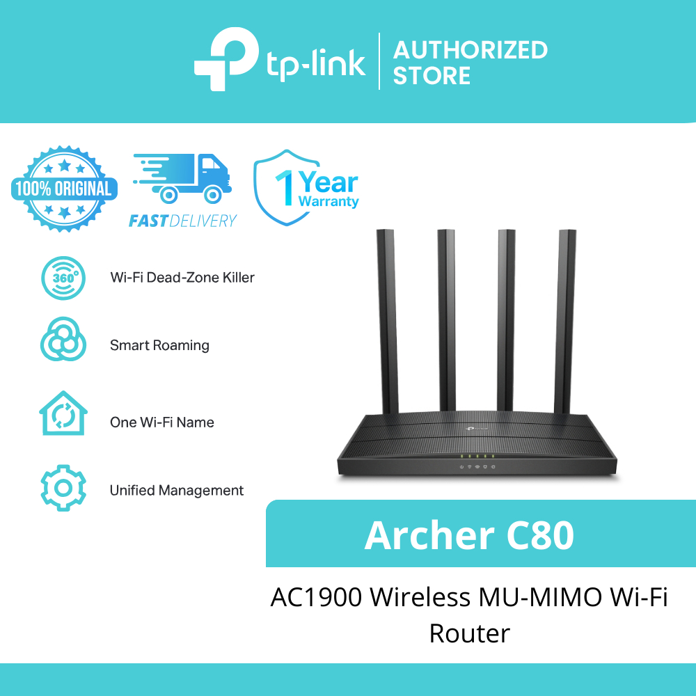 Jual TP Link Archer C80 AC1900 Wireless MU-MIMO Wi Fi Router WiFi 6 ...