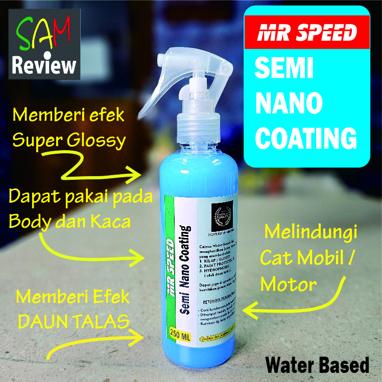 Jual MR SPEED Pengkilap Mobil Semi Nano Coating Spray untuk Mobil ...