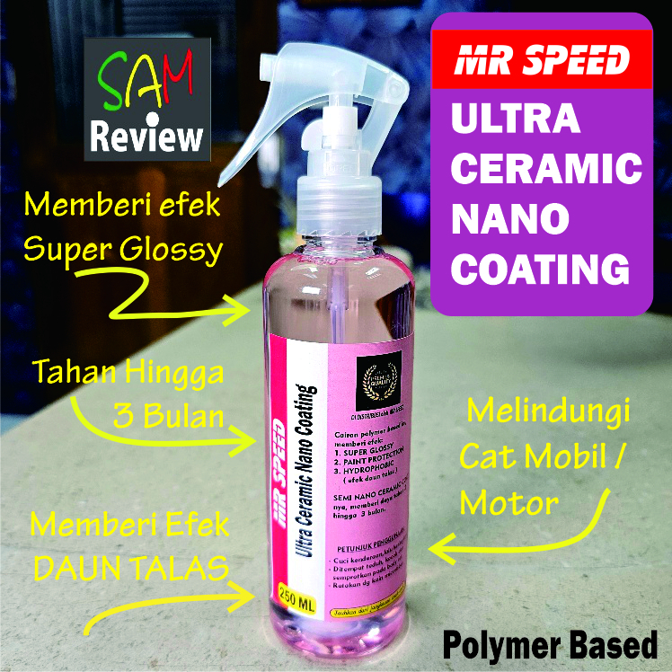 Jual MR SPEED Pengkilap mobil Nano Ultra Ceramic Coating Spray untuk mobil & sepeda motor ...