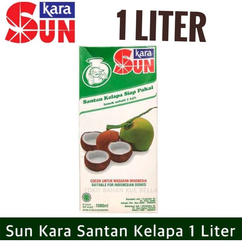 Jual Sun Kara 1 Liter Santan Kara Cair 1000ml Shopee Indonesia