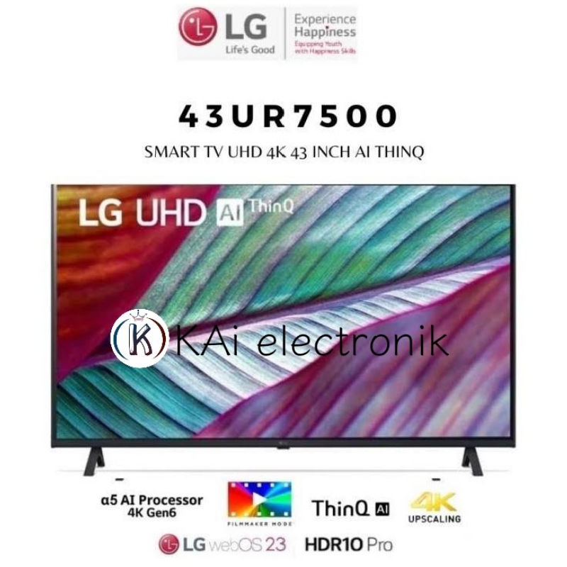 Jual TV LG 43UR7500 smart tv UHD 4K HDR NEW | Shopee Indonesia