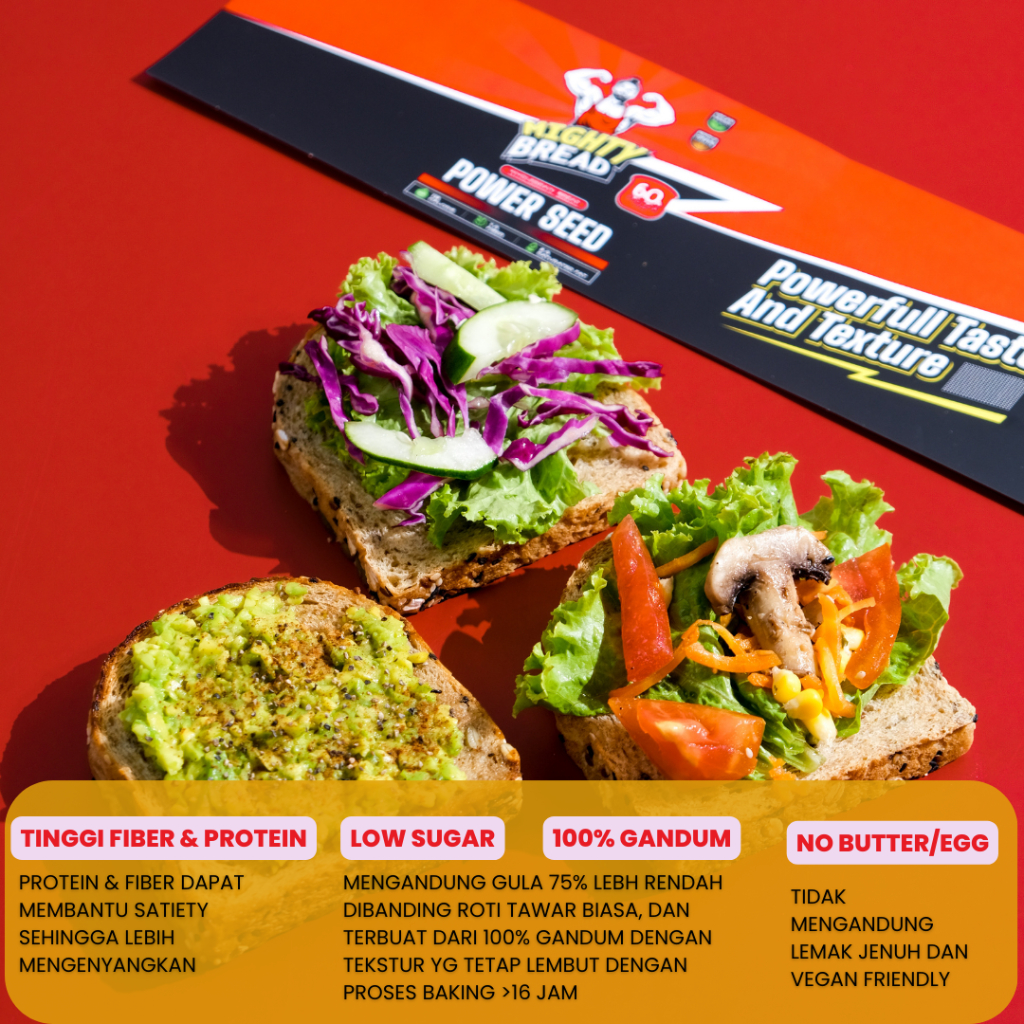 Jual Mighty Bread Roti Gandum multigrain healthy - whole wheat bread ...