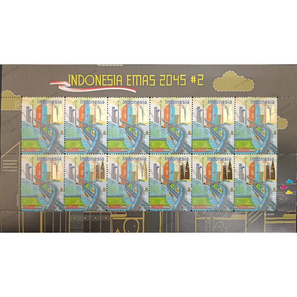 Jual PERANGKO (LEMBARAN/FULL SHEET) RP 4.000,- | Shopee Indonesia