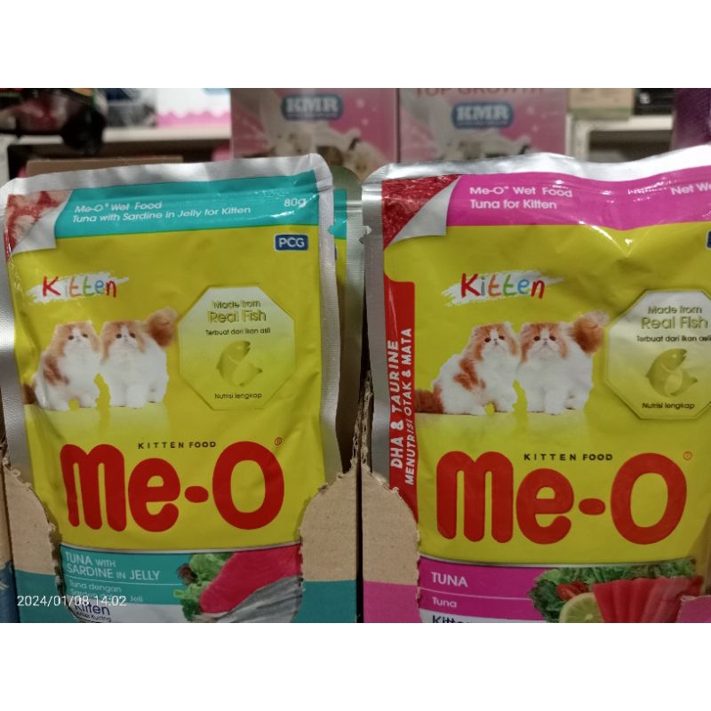 Jual Meo Sachet Meo Wet Food Makanan Kucing Basah 80g | Shopee Indonesia