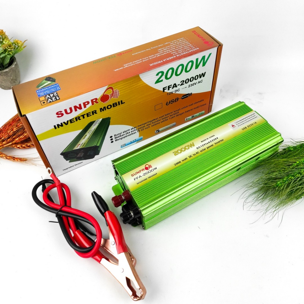 Jual Power inverter sunpro 2000W 12v inverter mobil FFA-2000W Pengubah ...