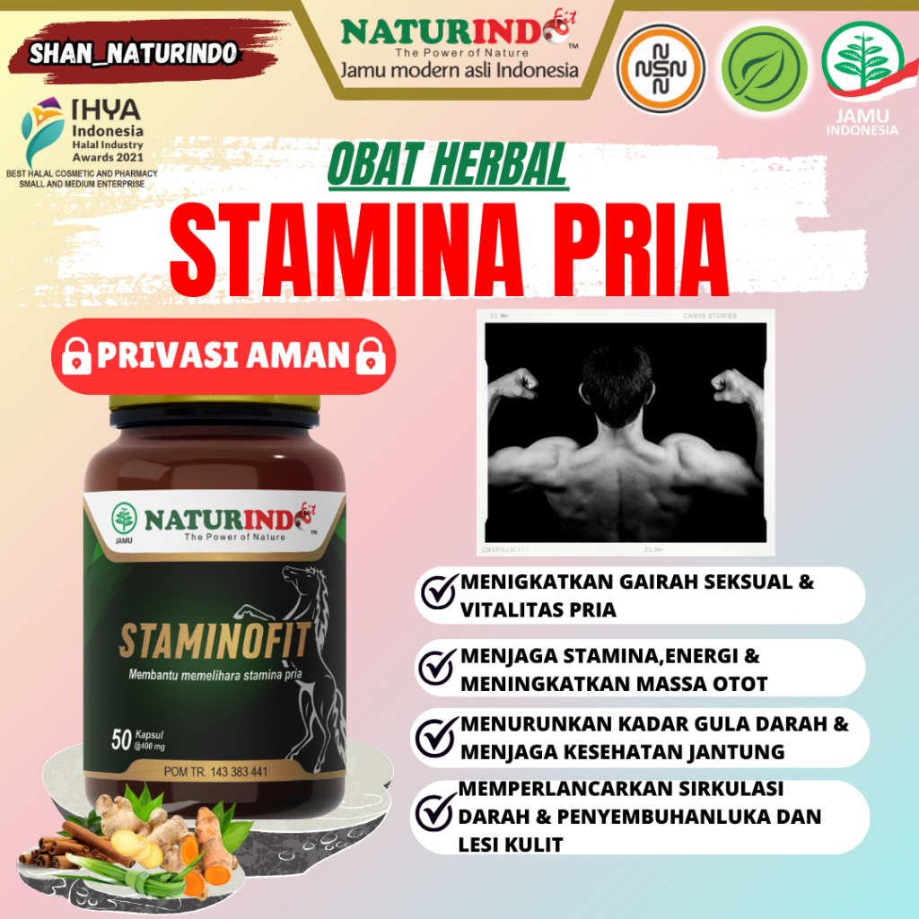 Jual STAMINOFIT Obat Herbal Stamina Pria Penunjang Performa Pria Obat ...