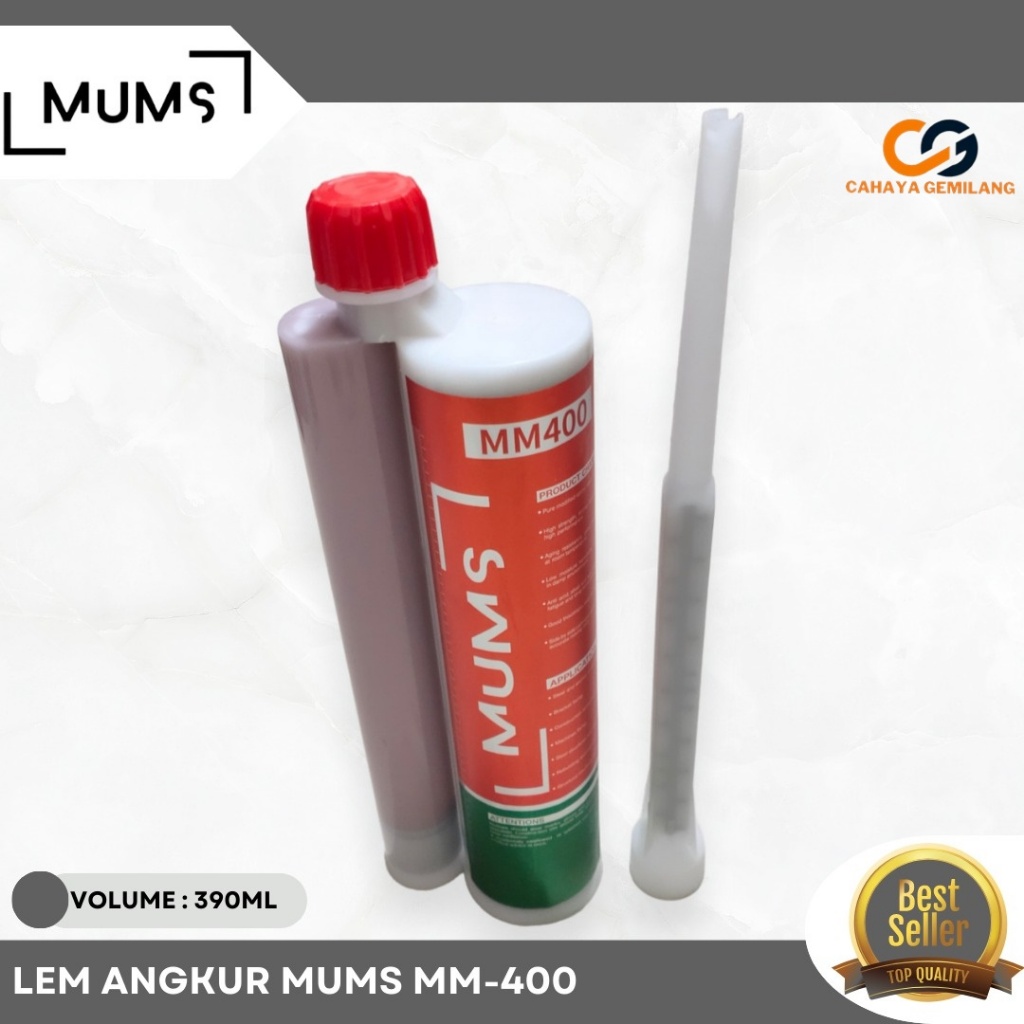 Jual Lem Beton Tembok Chemical Lem Angkur Rebar Mums MM-400 390ml HILTI ...