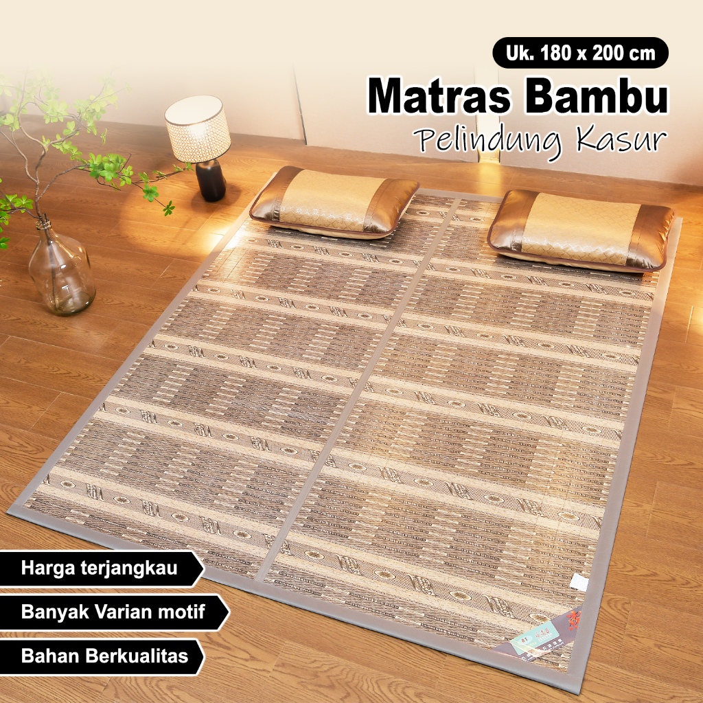 Jual Tikar Bambu Tatami TIkar Lipat Bambu 180x200cm Tikar Lipat ...