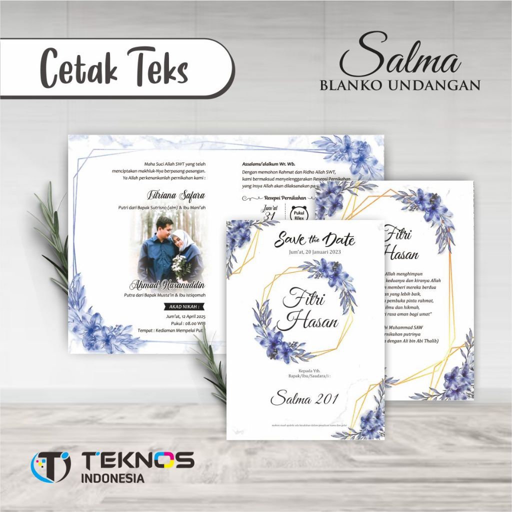 Jual UNDANGAN BLANGKO PERNIKAHAN - UNDANGAN MURAH NIKAH - UNDANGAN UNIK SALMA | Shopee Indonesia