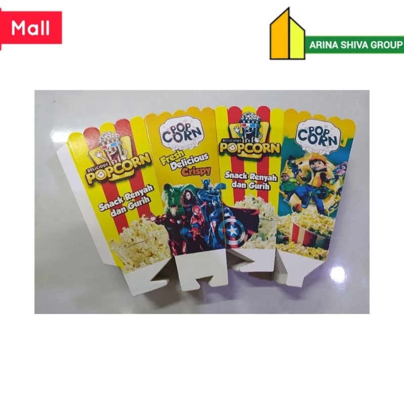 Jual 400 LEMBAR KERTAS POPCORN 12 × 6 BAHAN IVORI PUTIH | BOX KEMASAN ...