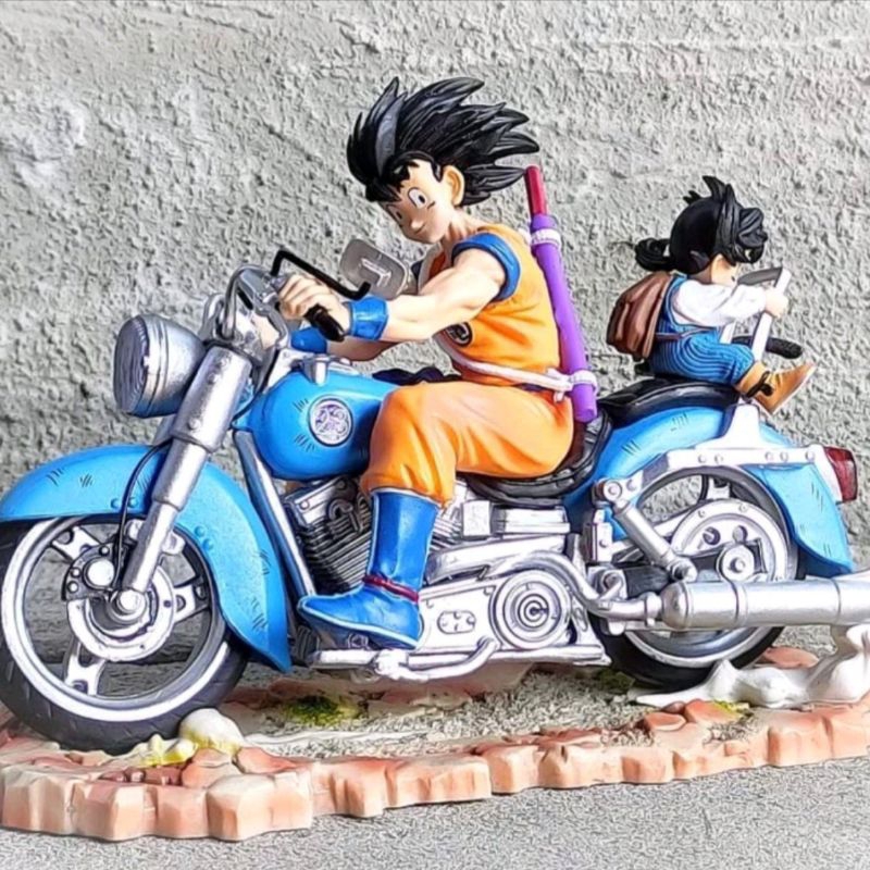 Jual Action figure dragon ball Goku motorcycle with gohan + Box ...