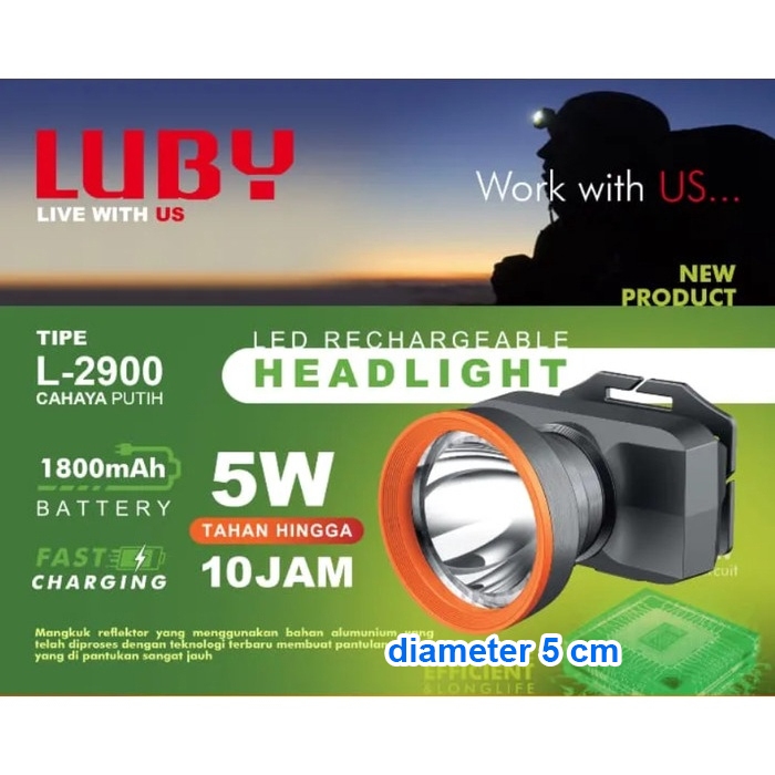 Jual Senter Kepala Luby 2903 / 2902 / 2881 /2879 / 2900 /2899 / 2876 /2877/ 2871 / 2875 / 2868 ...