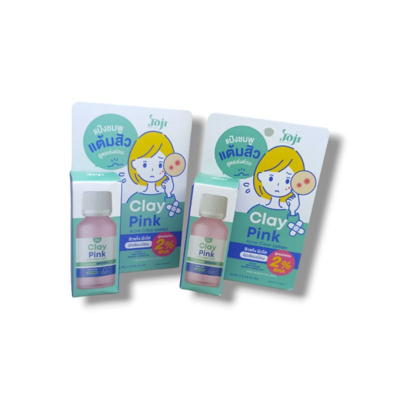 Jual Joji Clay Pink Acne Clear Lotion ORI Thailand | Shopee Indonesia