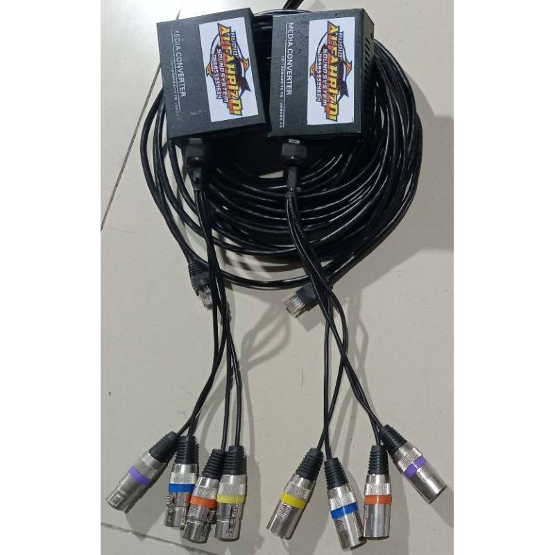 Jual SNAKE LAN RJ45 TO XLR 4 CHANNEL BALANCE Set Kabel 30M | Shopee ...