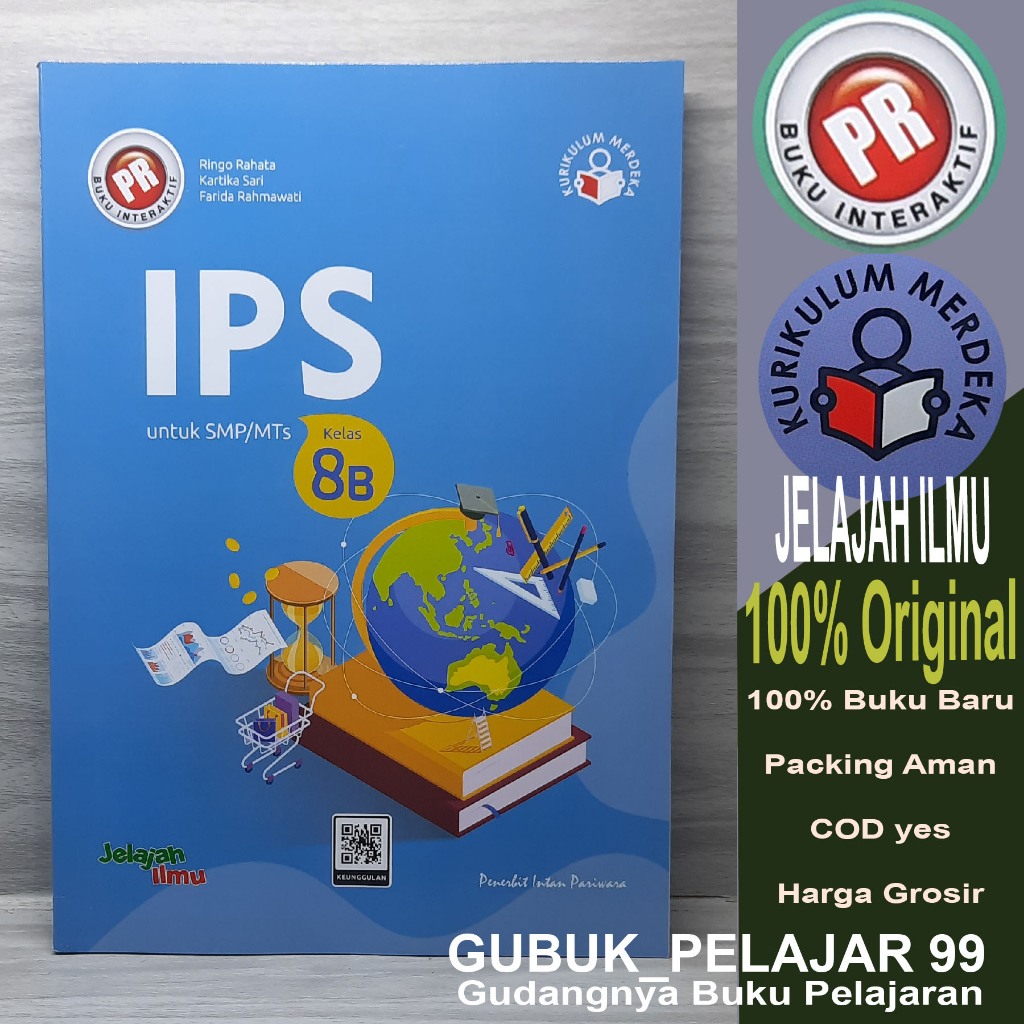 Jual Buku Interaktif PR IPS 8B Kelas 8 Semester 2 SMP/MTs Kurikulum Merdeka Penerbit Intan ...