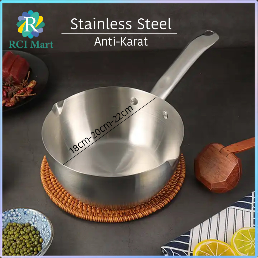 Jual Sauce Pan Pot Panci Stainless Anti Karat Induksi Susu Masak - RCI ...