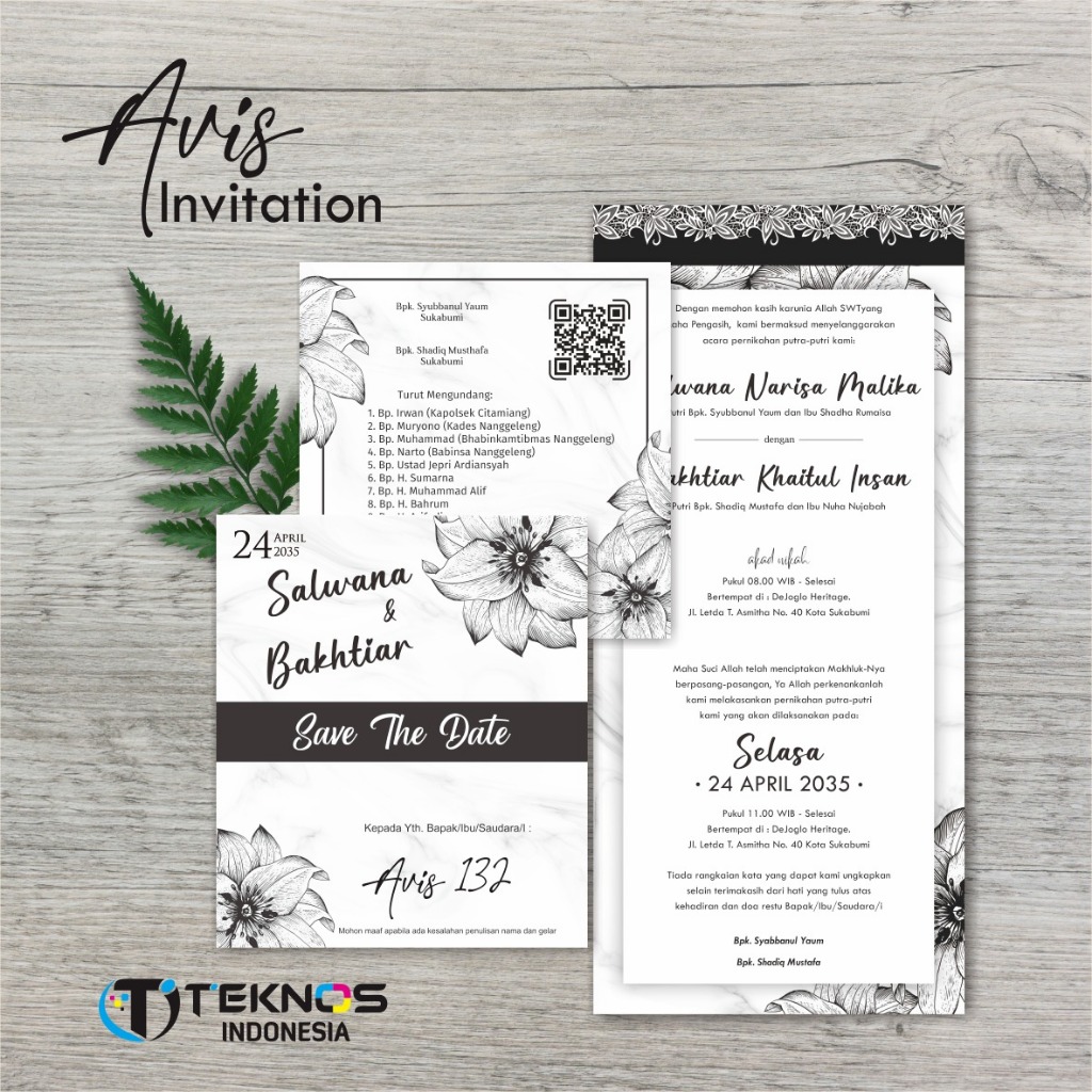 Jual UNDANGAN PERNIKAHAN SIMPLE ELEGANT - CETAK UNDANGAN NIKAH AVIS ...