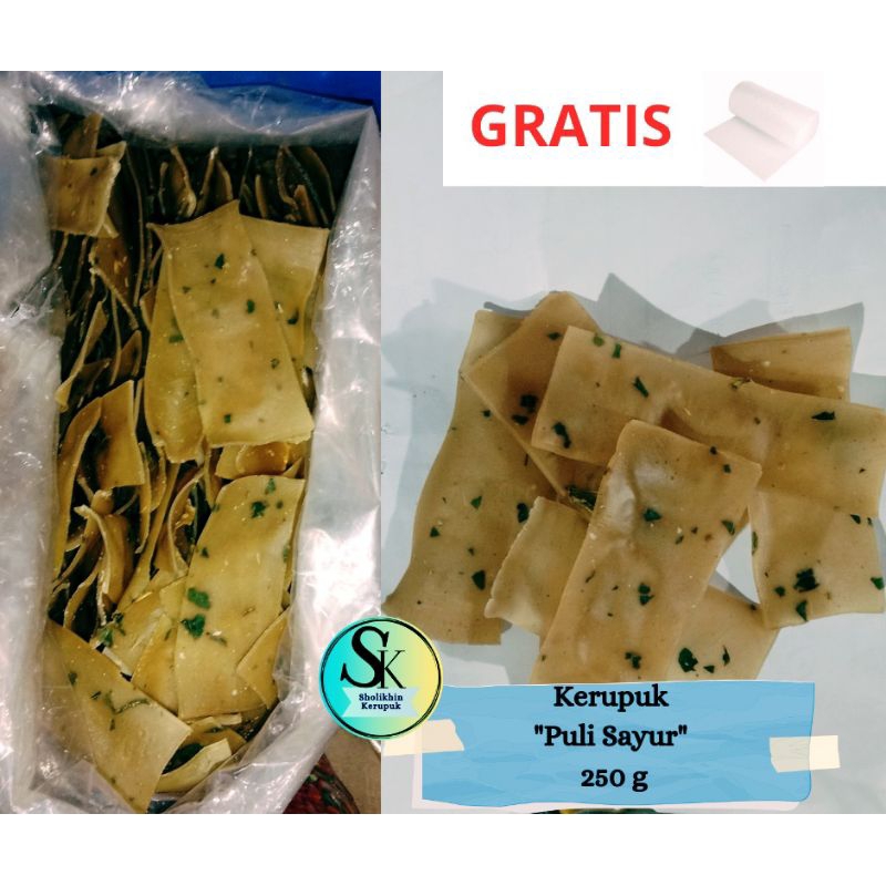 Jual Kerupuk Puli Sayur 250 gram / Kerupuk Puli Mentah / Krupuk Gendar ...