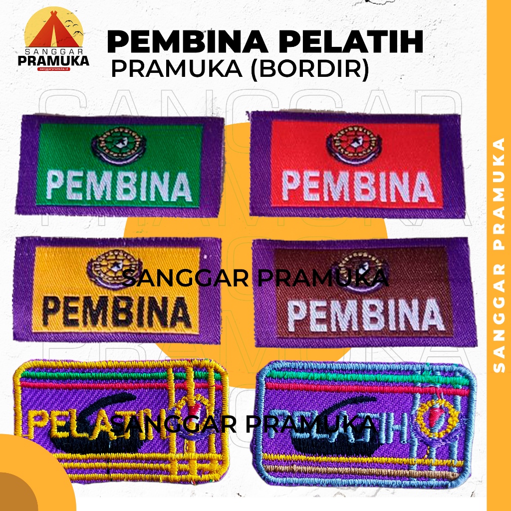 Jual Tanda Pembina Pramuka / Tanda Pelatih Pramuka / Bed Pembina ...