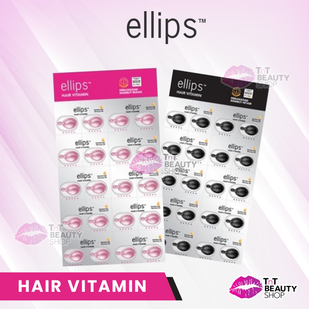 Jual Ellips Hair Vitamin isi 20 Capsules | Elips Perawatan Rambut Hitam ...