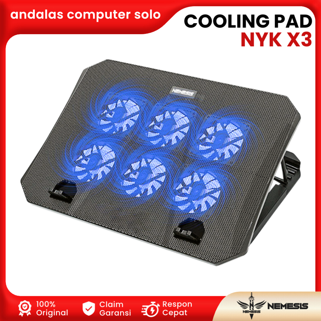 Jual FAN COOLER COOLINGPAD COOLING PAD KIPAS PENDINGIN RGB LED GAMING ...