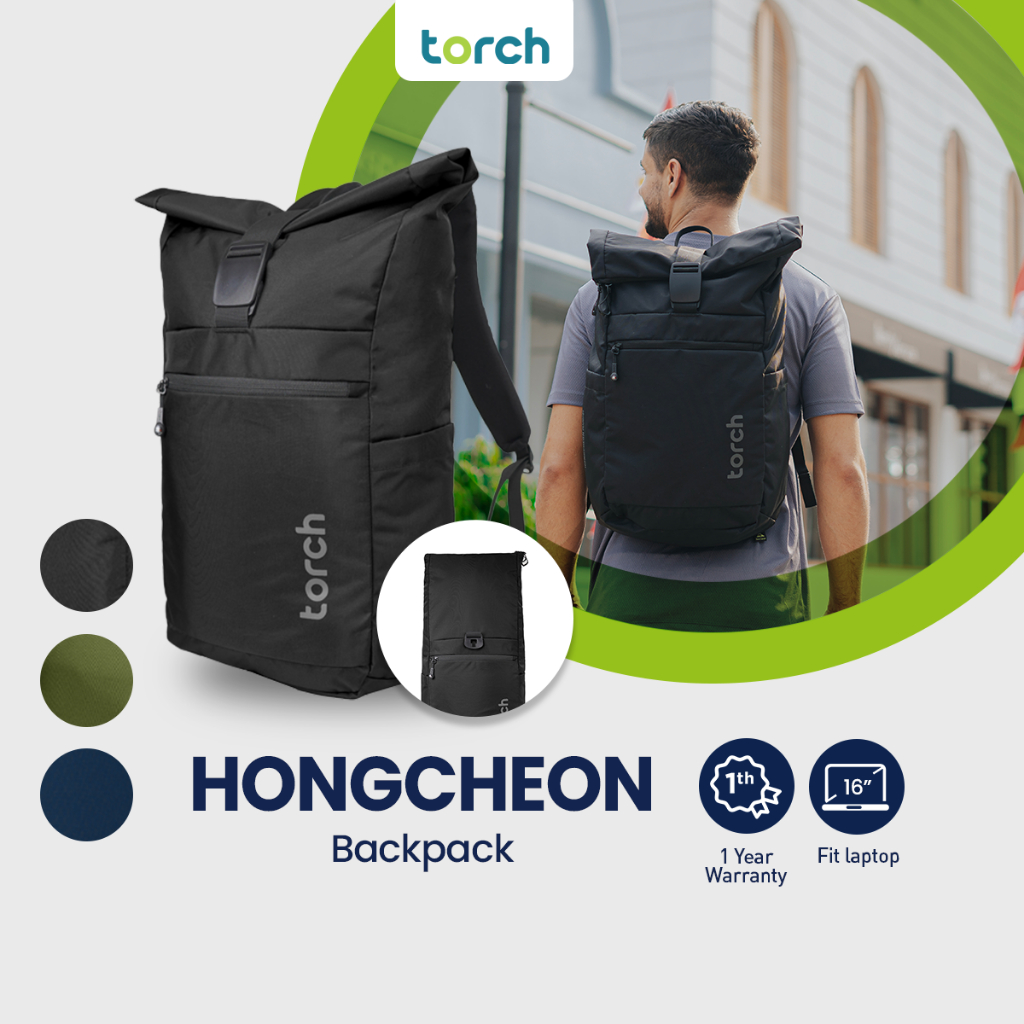 Jual TORCH Hongcheon Tas Ransel Punggung Sekolah Kerja Travelling ...