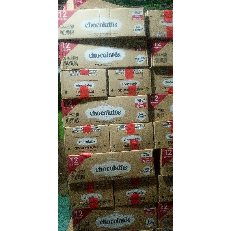 Jual chocolatos 1 karton isi 12 showbox ecer 500san | Shopee Indonesia