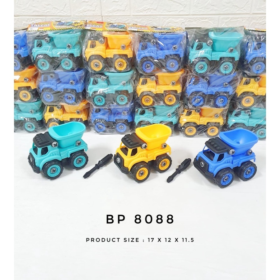 Jual Mainan Anak DIY Assemble Truck Rakit Konstruksi Dump Truk BP8088 ...