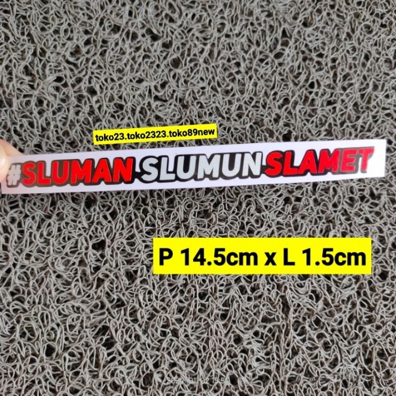Jual stiker cutting kata kata sluman slumun slamet | Shopee Indonesia