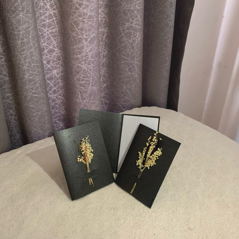 Jual GREETING CARD HITAM/KARTU HADIAH/KARTU UCAPAN VINTAGE/KARTU UCAPAN ...