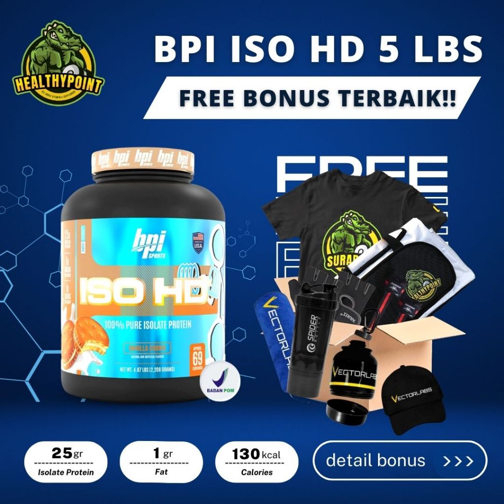 Jual BPI Isohd Iso HD 5 Lbs Whey Protein Isolate Hydrolyzed Blend 5lbs | Shopee Indonesia