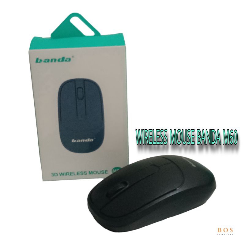 Jual MOUSE WIRELESS BANDA M60 2.4GHZ / MOUSE TANPA KABEL | Shopee Indonesia