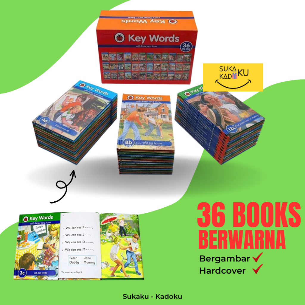 Jual Lady bird Key Words with Peter and Jane Book Set Buku Edukasi Anak ...