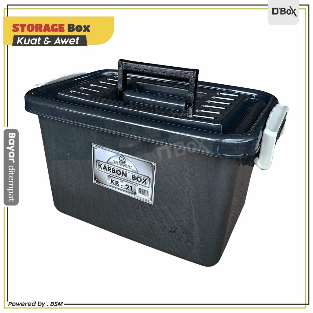 Jual Container Box Murah kb 21 Liter Dengan Handle Kotak Penyimpanan 15 ...