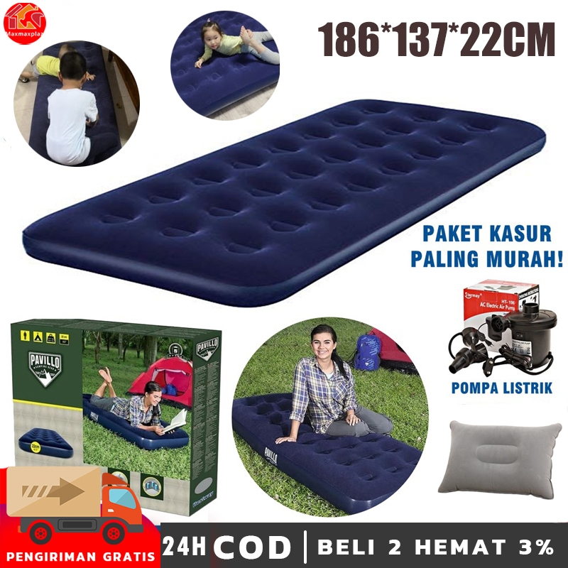 Jual Kasur angin intex/kasur angin camping/kasur angin otomatis viral ...