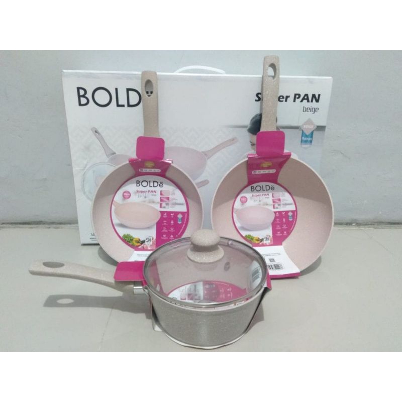 Jual SUPER PAN BOLDe | Panci Granite Ceramic Cookware Set | Shopee ...