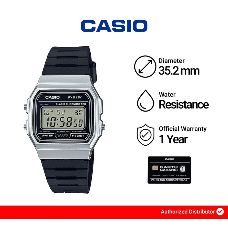 Jual Jam tangan Casio Original F-91WM-7ADF Casio f-91wm-7 original ...