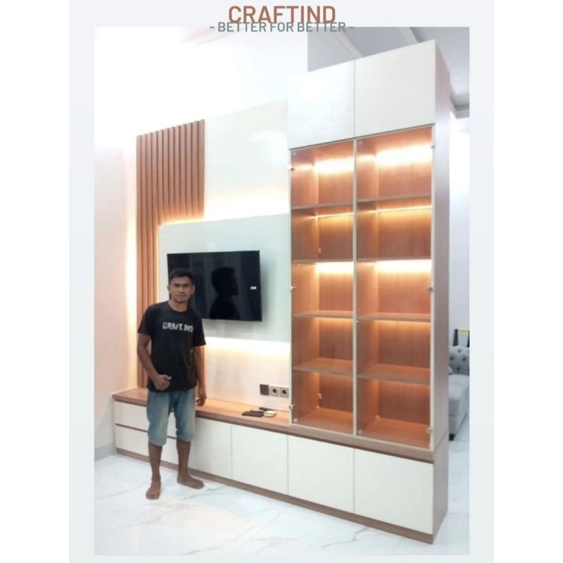 Jual BACKDROP TV MURAH | RAK TV HPL | BUFFET TV HPL | PARTISI PAJANGAN ...