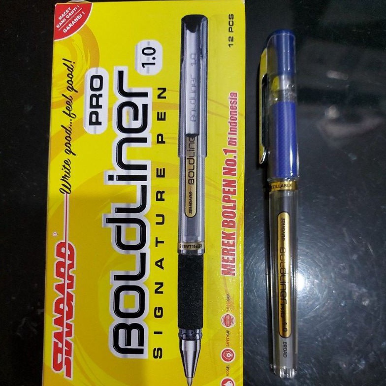 Jual ART F62K pen standar boldliner 1 sisa warna biru dan hitam tertera ...