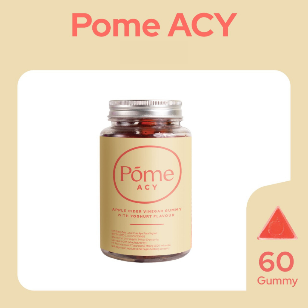 Jual Pome ACY Gummy / Apple Cider Vinegar Yoghurt Gummy - 60 pcs ...