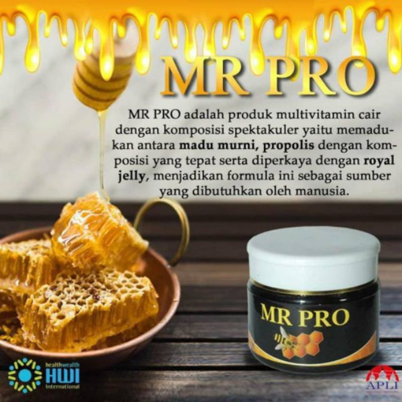 Jual HWI MR PRO / HWI MRPRO Madu Penambah Nafsu Makan dan Imunitas Asli Original HWI | Shopee ...