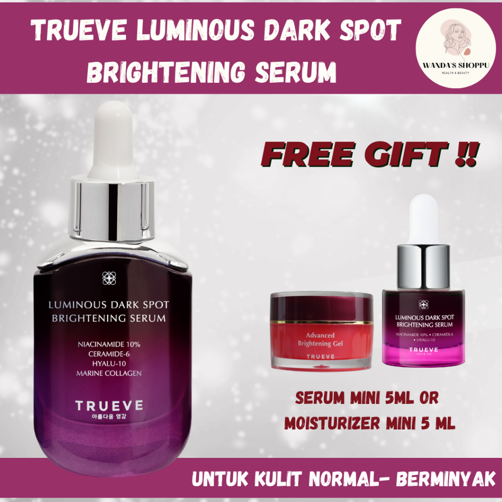 Jual TRUEVE Luminous Dark Spot Brightening Serum 30mL | Shopee Indonesia